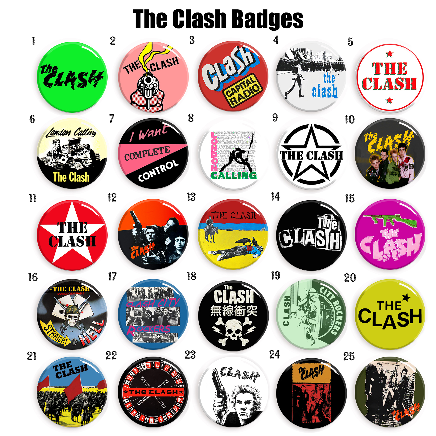 The Clash – captainsbadges.co.uk